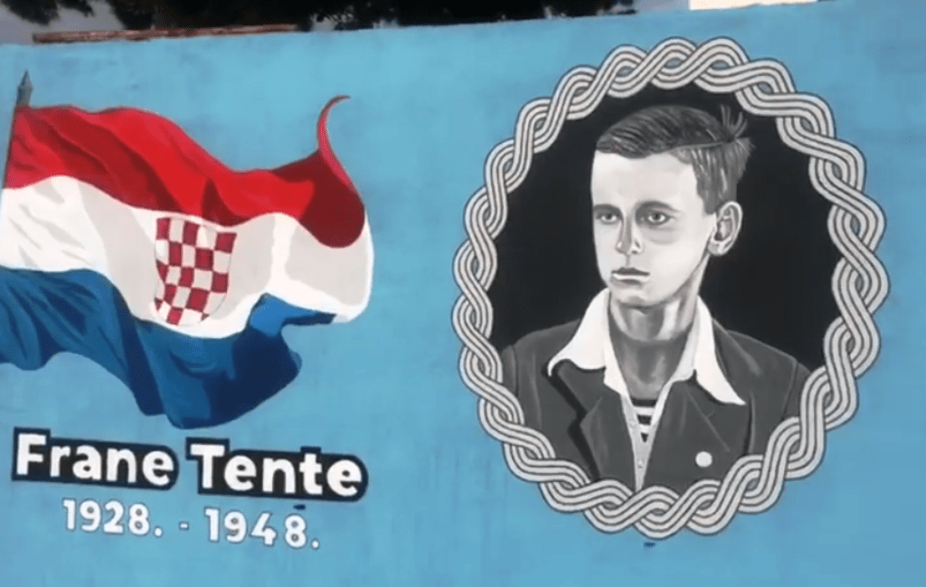 Frane Tente i skupina mladih splitskih domoljuba su 10. travnja 1947 ...